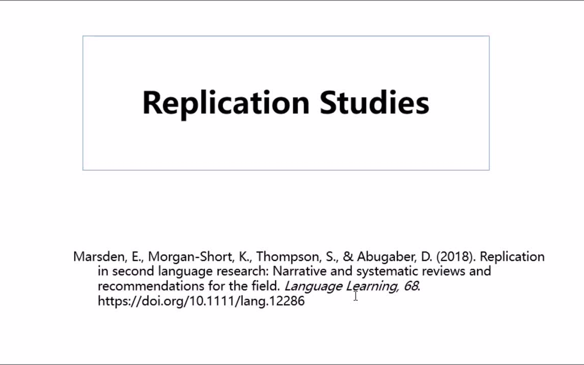 Reproducibility and replication in research | part 1-2_哔哩哔哩_bilibili