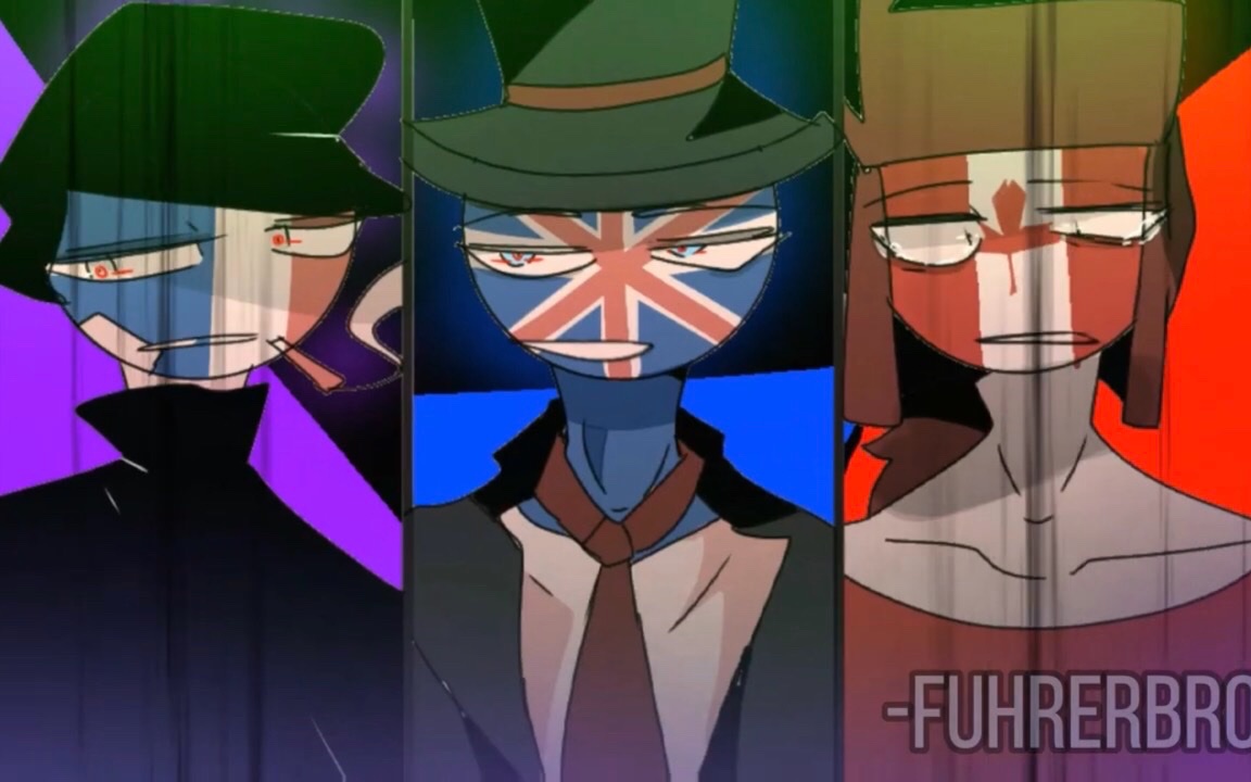 Our word (countryhumans animated) UK Canada France USA America_哔哩哔哩 ...