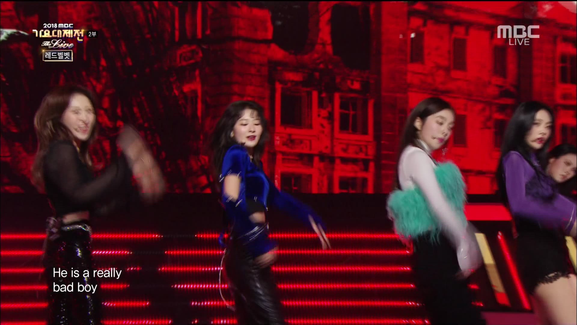 Red Velvet - RBB (Really Bad Boy) 181231 2018 MBC 歌谣大祭典_哔哩哔哩_bilibili