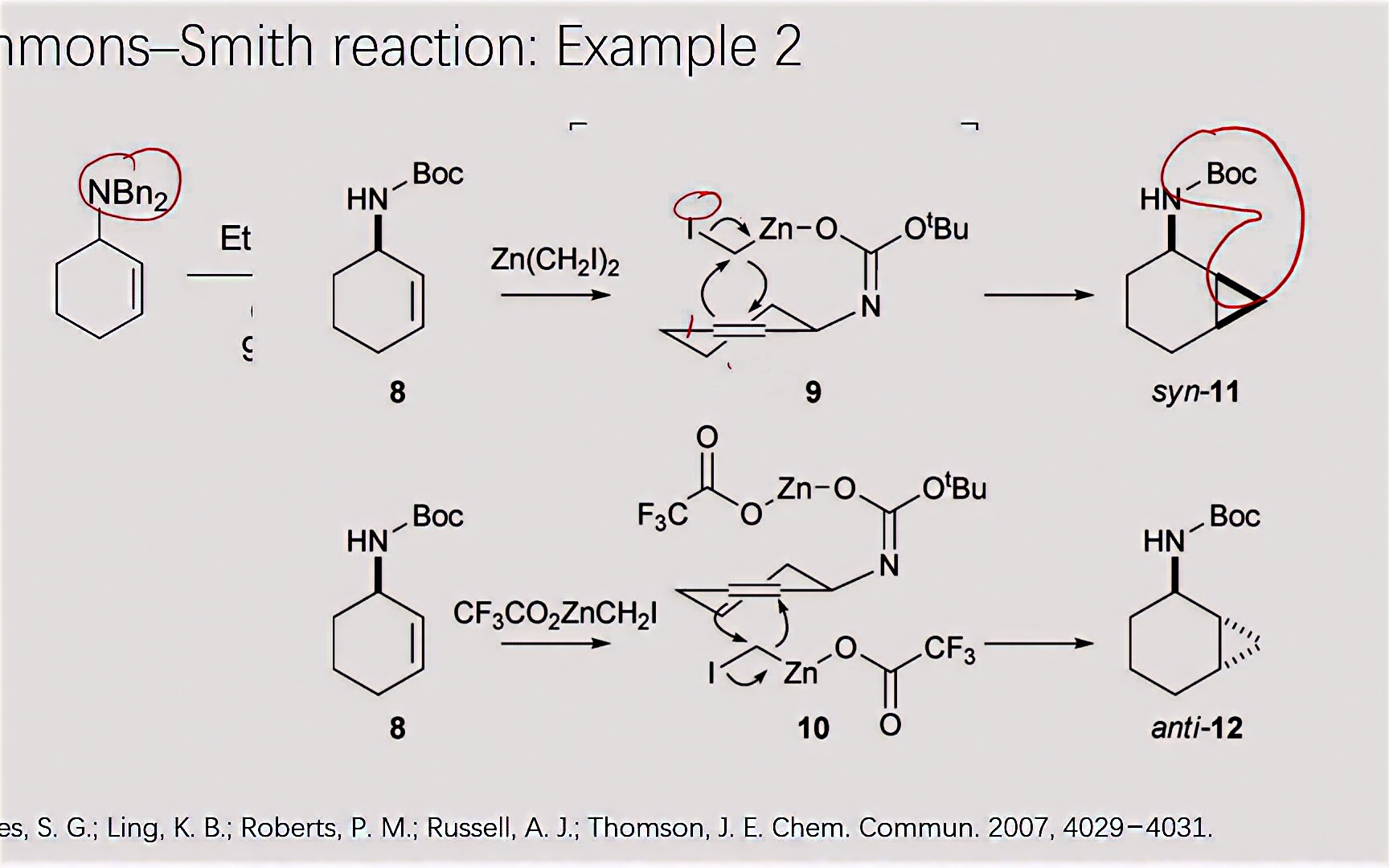 有机人名反应（242）：Simmons–Smith reaction_哔哩哔哩_bilibili