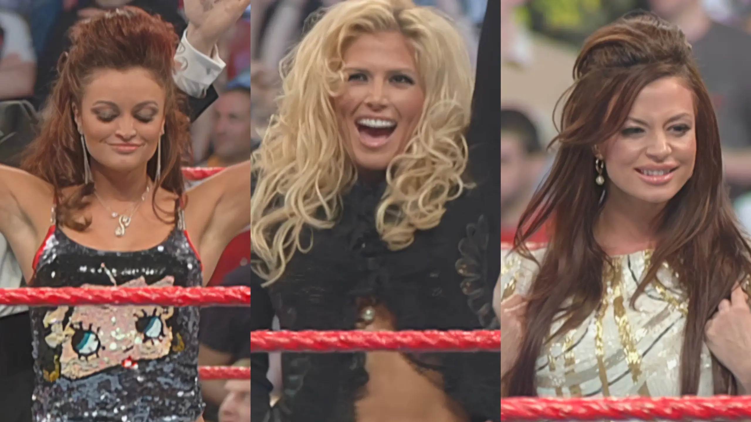 WWE2007意大利米兰时装周走秀！Torrie Wilson、Maria、Candice三大美女！_哔哩哔哩_bilibili