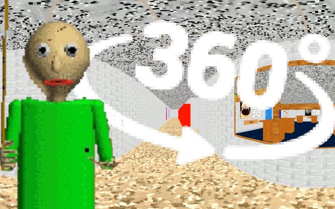 [全景视频]360°体验Baldi's basics Plus_哔哩哔哩bilibili