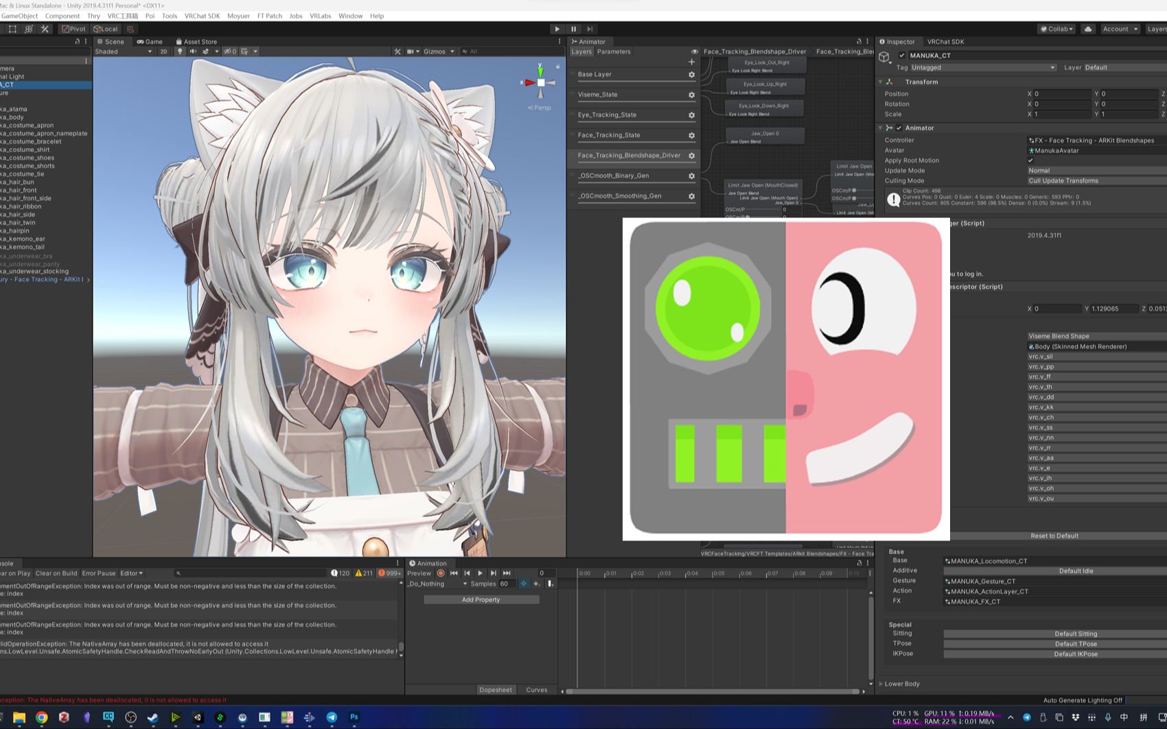 [VRChat] 在 Unity 中调试VRCFT 面捕-Crazt_-Crazt_-哔哩哔哩视频