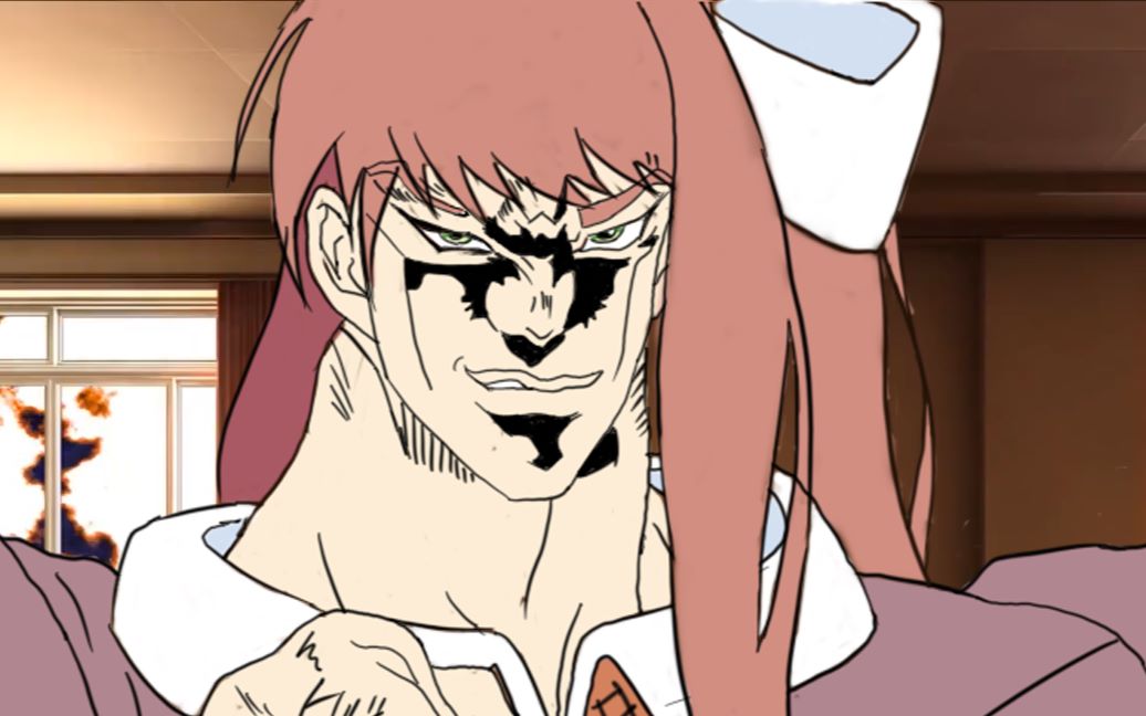 【DDLC】Monika VS Buffsuki_哔哩哔哩_bilibili