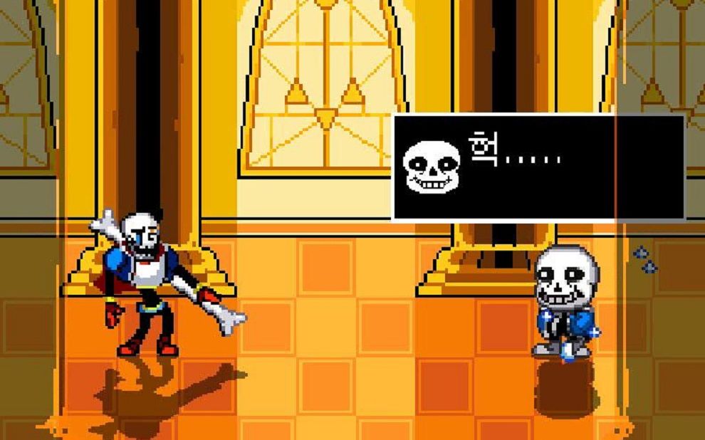 【MUGEN】Disbelief Papyrus VS Sans_哔哩哔哩 (゜-゜)つロ 干杯~-bilibili