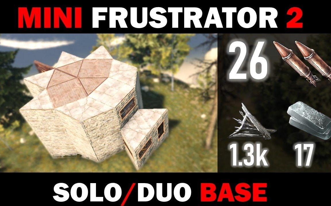 机翻【Rust】 Evil Wurst建筑篇极限压缩空间适合独狼双人附详解视频搬运1080P60_哔哩哔哩_bilibili