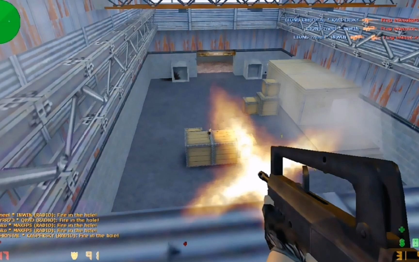 cs1.6反恐精英，famas教父 单点之神zneel !打得对面战神neo懵逼