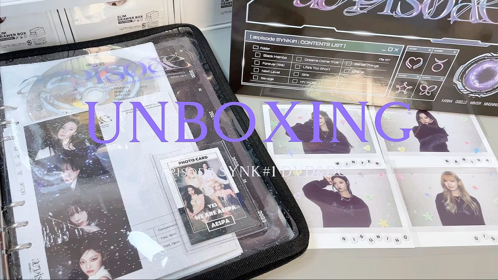 开箱日记｜aepisode SYNK#1 DVD&Digital Code-Ww大雾wW-Ww大雾wW-哔哩哔哩视频