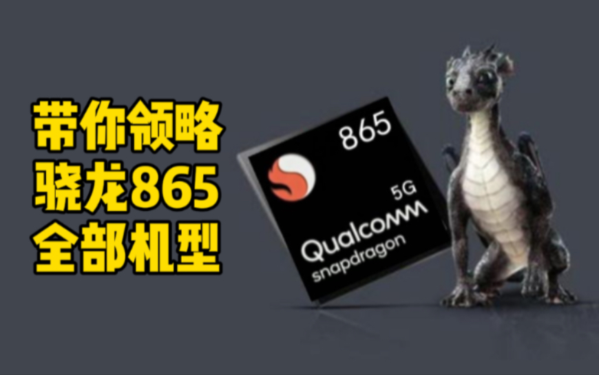 4分钟带你细数骁龙865全部机型！_哔哩哔哩_bilibili