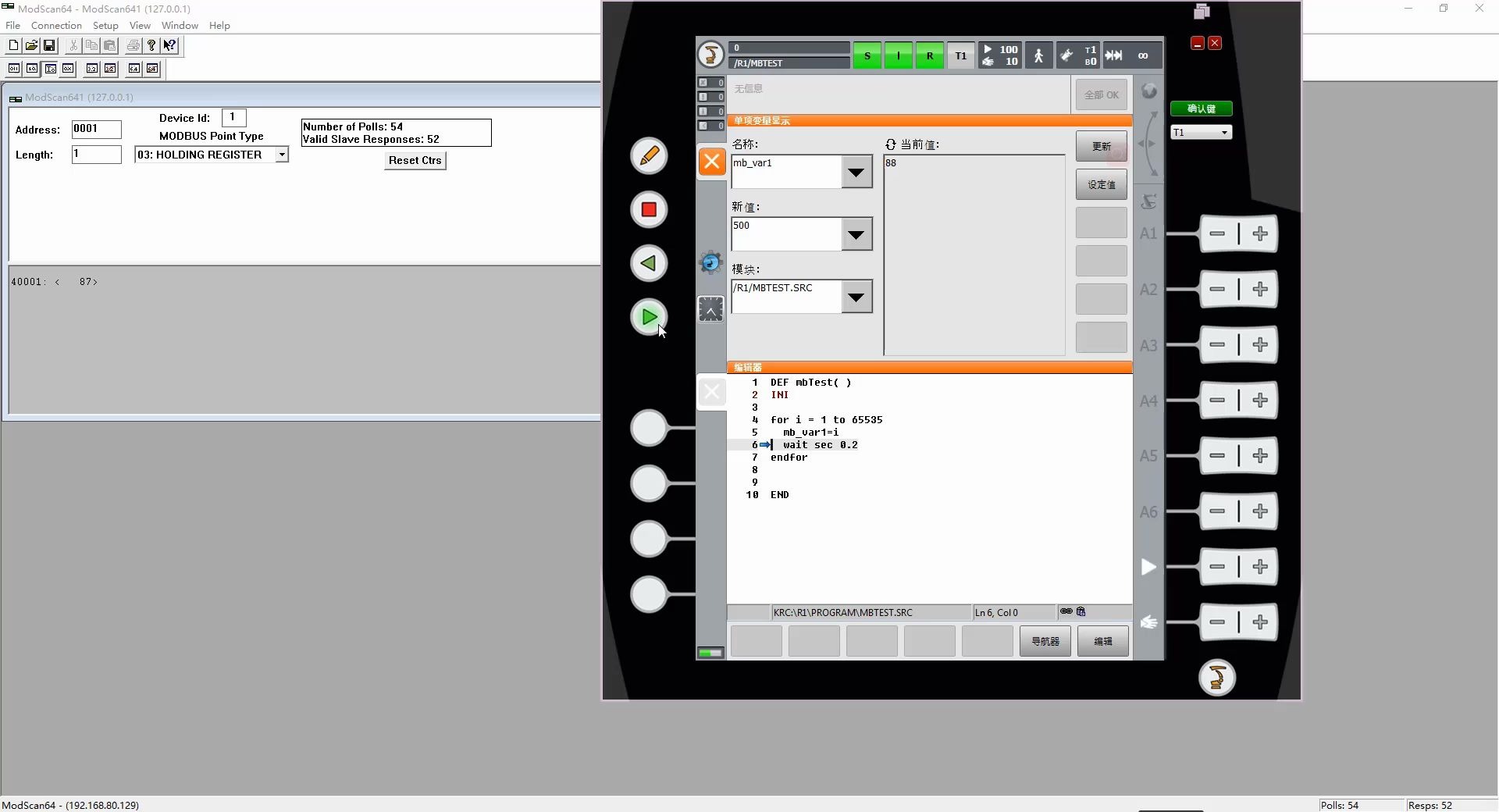 [全网首发]KUKA机器人实现ModbusTCP协议通信_哔哩哔哩_bilibili