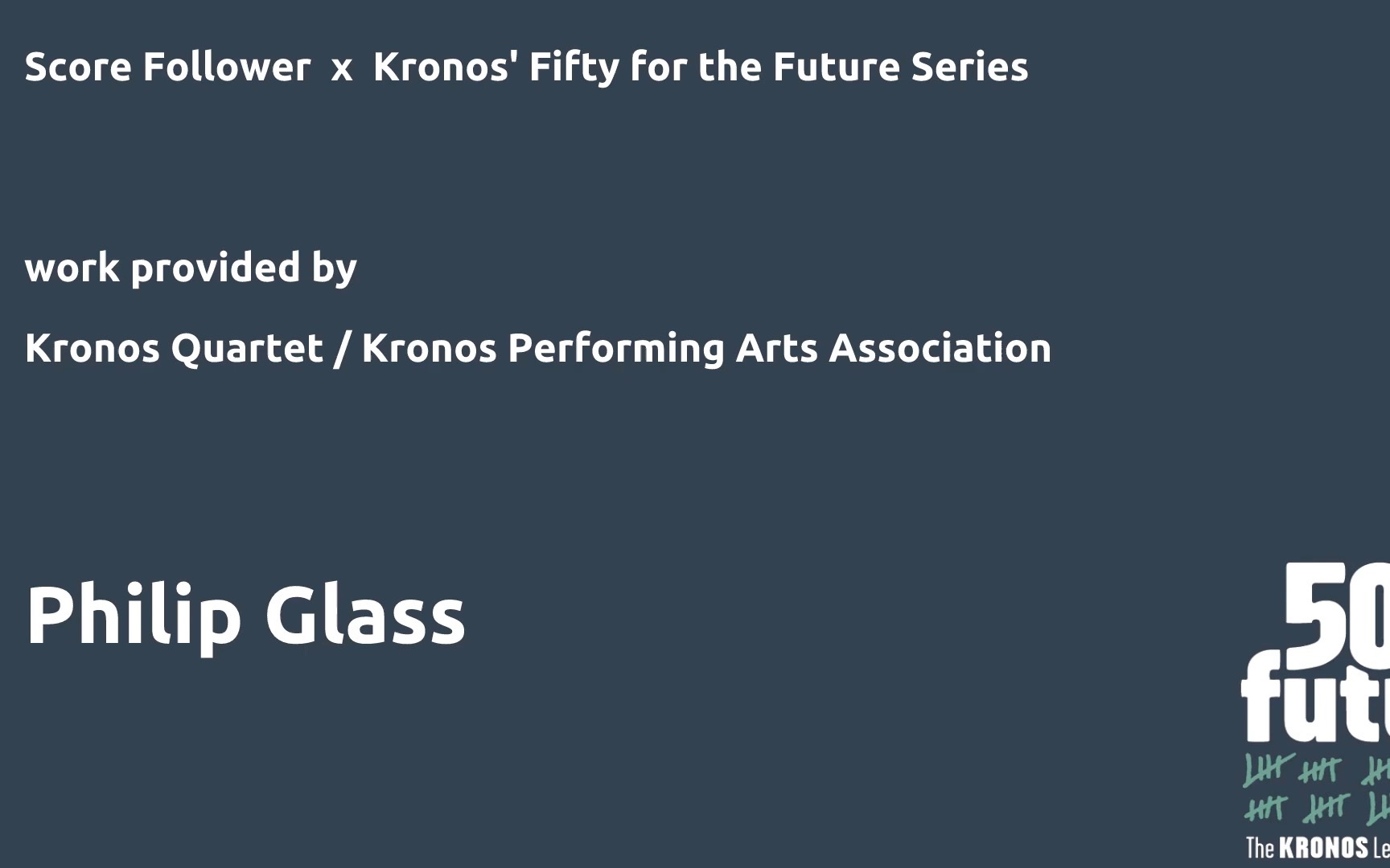 [2022-07-02]Philip Glass — Quartet Satz [w- score]_哔哩哔哩_bilibili