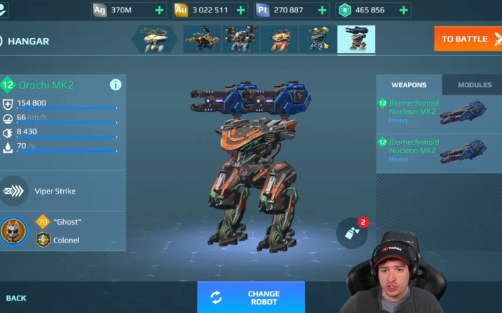 【war robots】manni正式服上玩大蛇,伤害爆炸_哔哩哔哩_bilibili