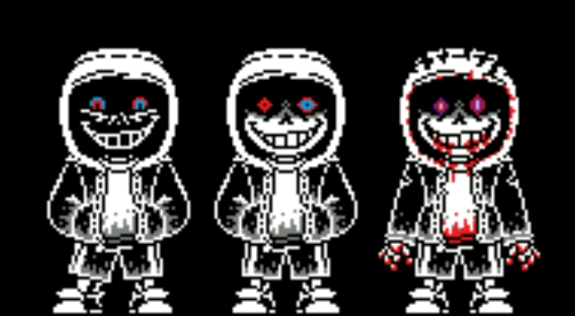 Undertale Au Dust!Former Time Trio Hard Mode(Not Finish)_哔哩哔哩_bilibili