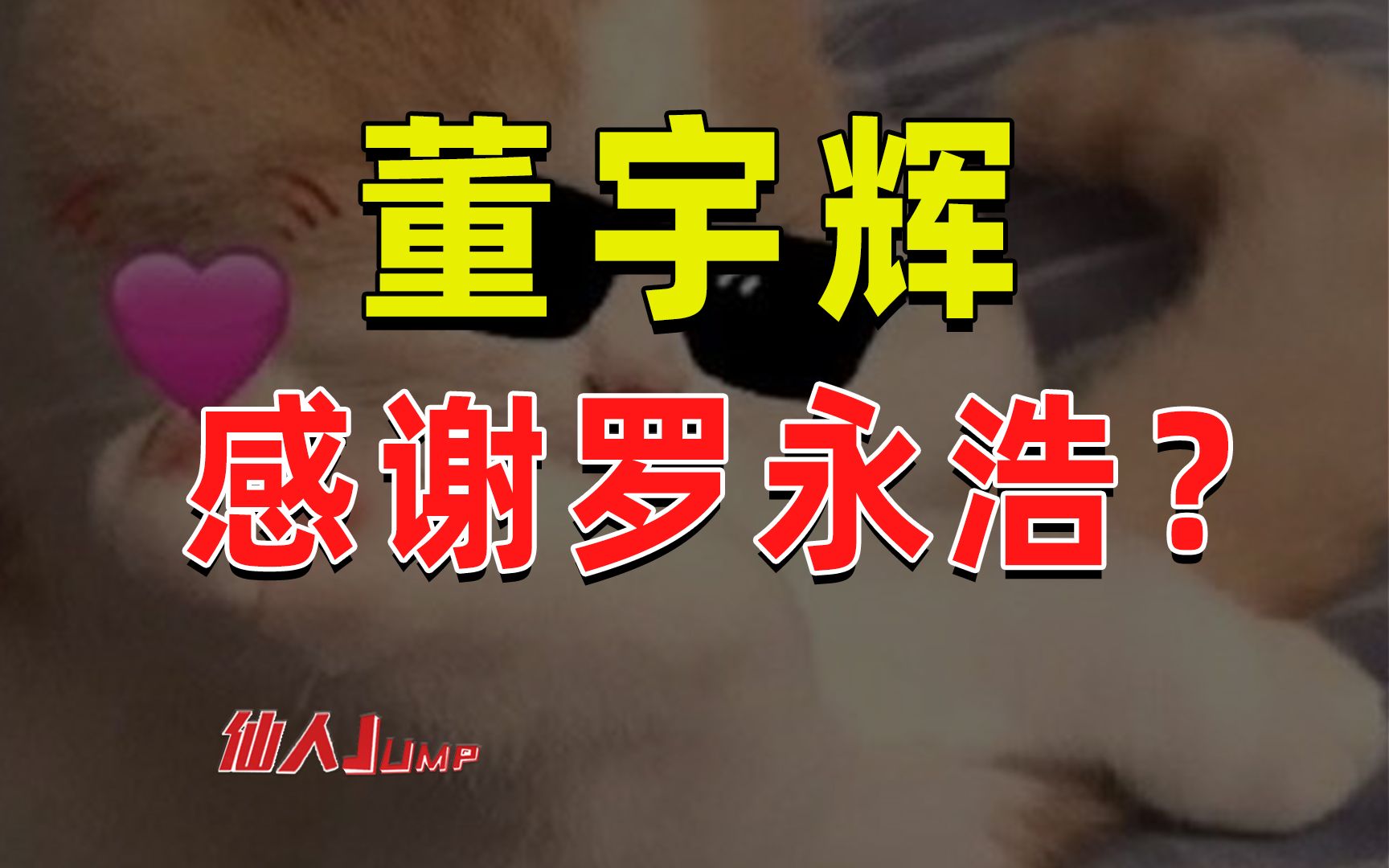 【JUMP】董宇辉需要感谢罗永浩？-暴躁的仙人JUMP-暴躁的仙人JUMP-哔哩哔哩视频