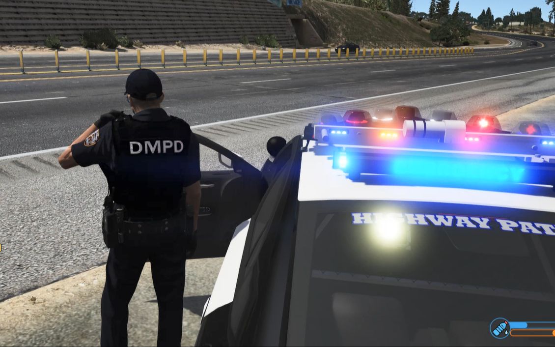 FiveM模拟警察器「DMPD多人联机 第9期」_哔哩哔哩_bilibili