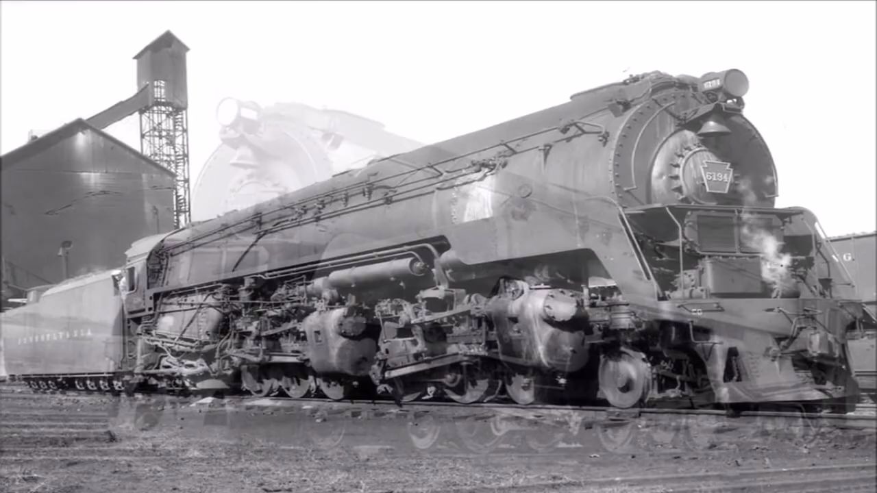 世界上功率最大的蒸汽机车（没有之一）—宾铁PRR Q2 Duplex 4-4-6-4 (7,987 HP)_哔哩哔哩_bilibili