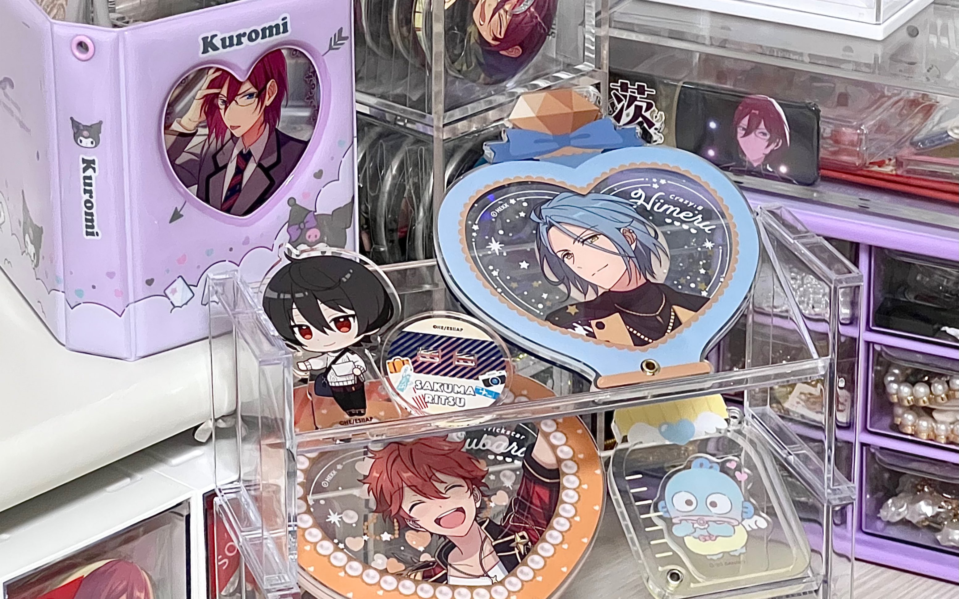 【谷子开箱】绝美fukuya亚克力｜三丽鸥谷美-芋圆小卷-芋圆小卷-哔哩哔哩视频