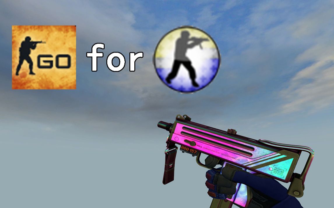 [CS起源]CSGO全模型展示，starttark+贴纸，全武器检视_哔哩哔哩_bilibili