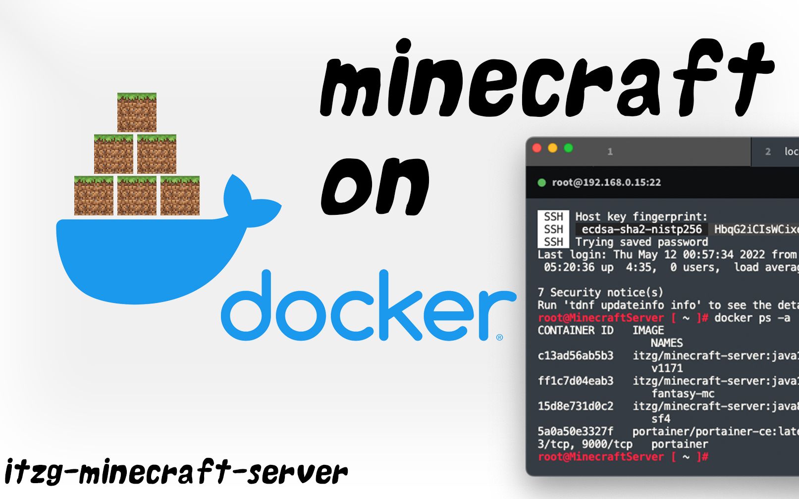 「保姆级教程」 如何在docker上搭建mc服务器 - 哔哩哔哩