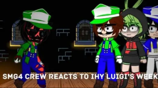 Smg4 Crew Reacts to IHY Luigi Week(Slight Epilepsy warning)_哔哩哔哩_bilibili