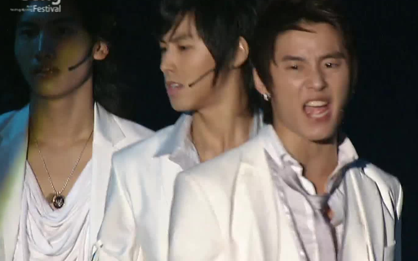 【1080P】东方神起 (TVXQ) - Rising Sun (SBS 亚洲音乐庆典 20071004)_哔哩哔哩_bilibili