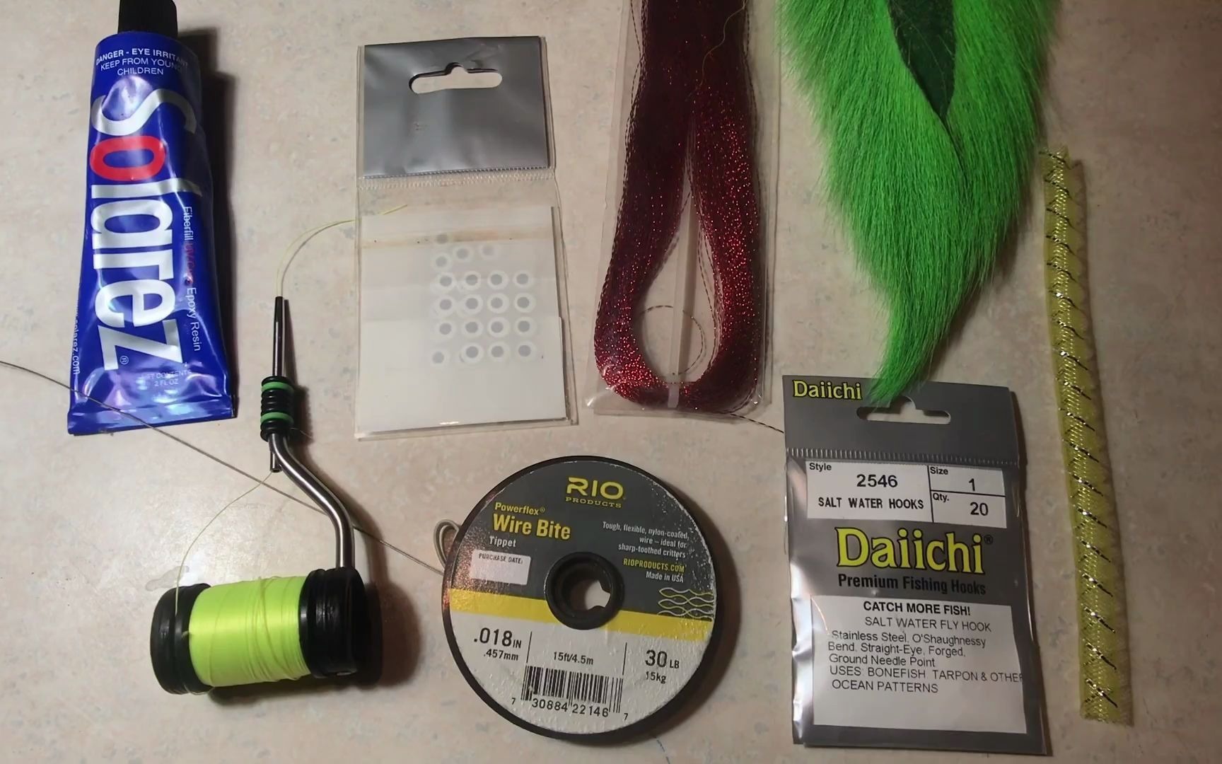 海狼毛钩绑制视频 - Barracuda Fly Pattern (double hook)_哔哩哔哩_bilibili