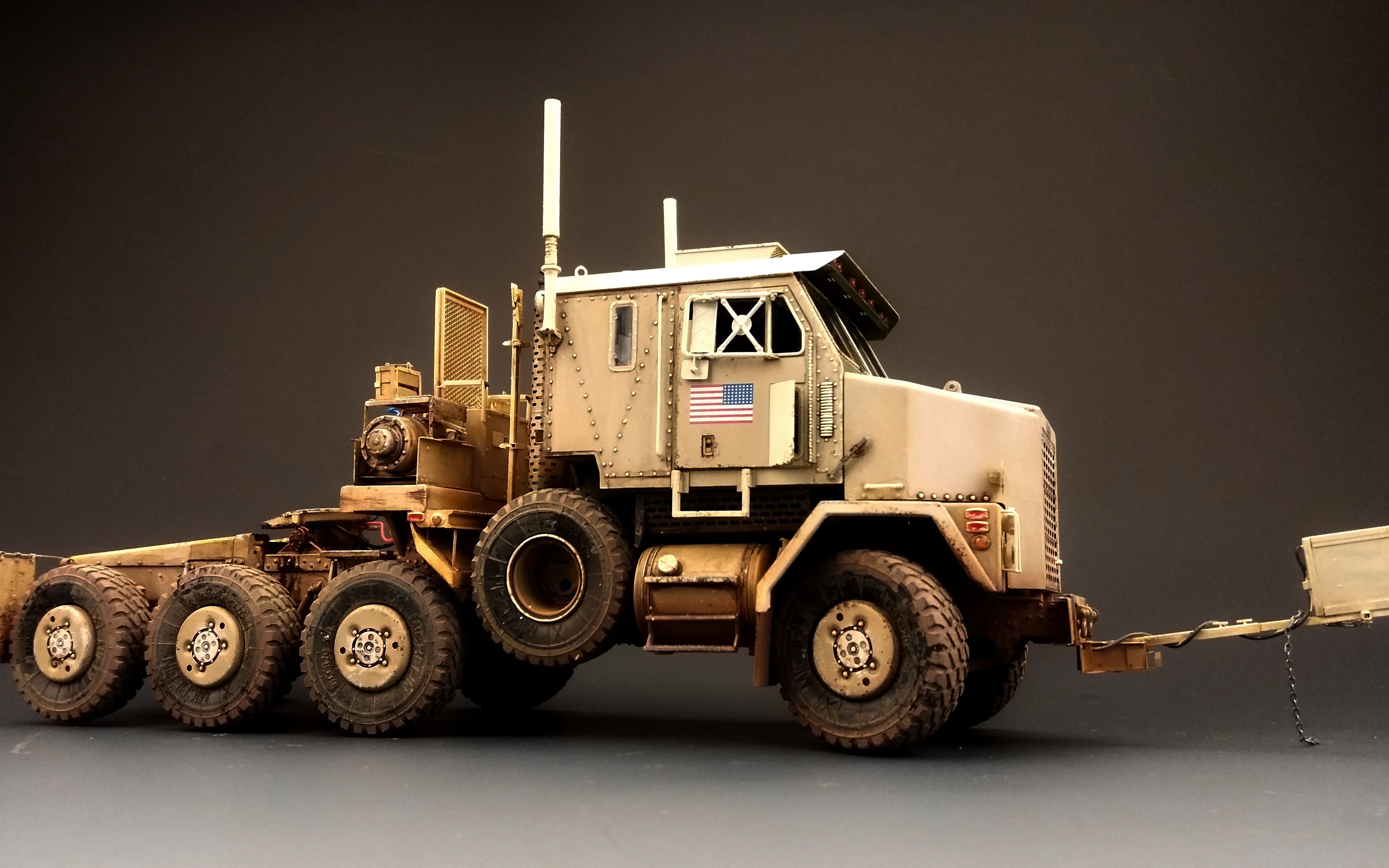 【相武模型】原创作品展【M1070】【第五十集】【美军M1070重型装备运输车】【美军多功能工程车】【HET】【坦克世界】_哔哩哔哩_bilibili