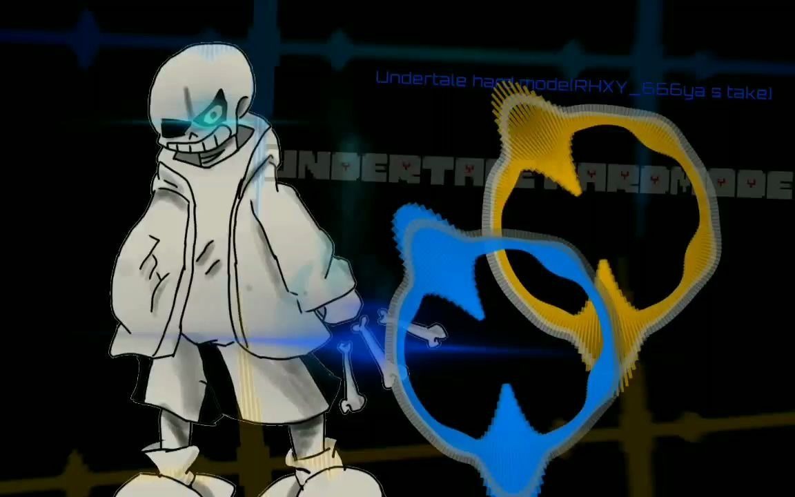 【Undertale AU】THE HARD MODE Sans fight （RHYX_555ya‘Take）_哔哩哔哩_bilibili