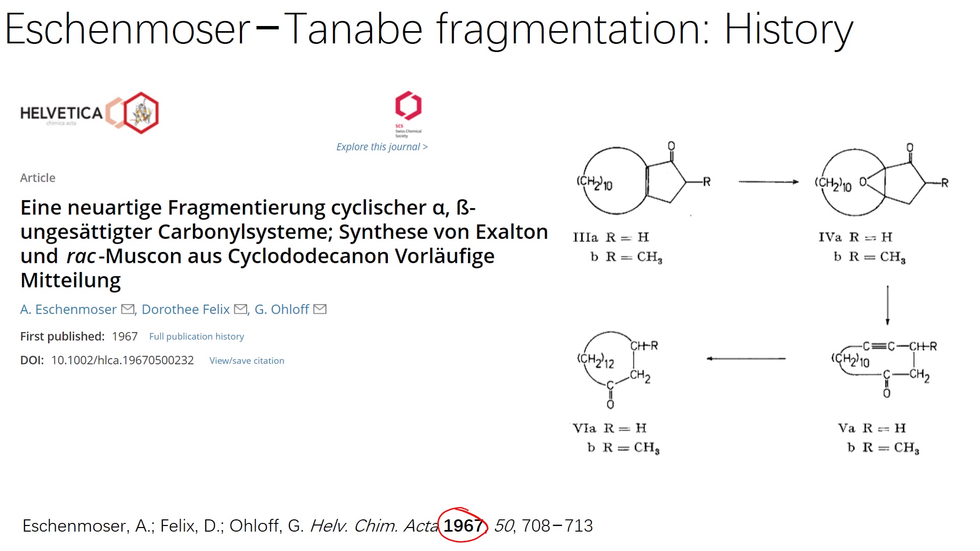 有机人名反应（97）：Eschenmoser−Tanabe fragmentation_哔哩哔哩_bilibili