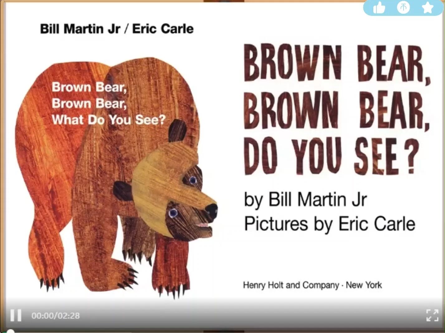 20. Brown Bear 【深圳小学1-6年级英语每周一歌】-JinyuLOO-JinyuLOO-哔哩哔哩视频