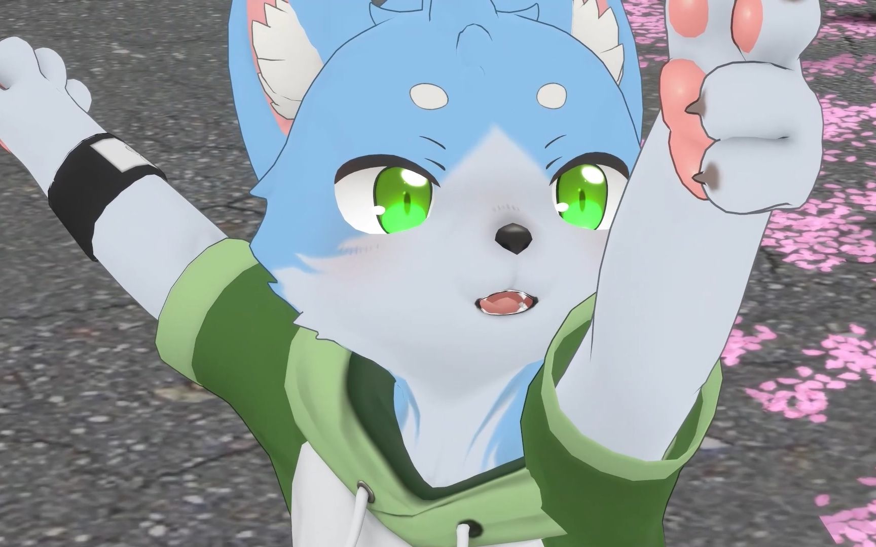 【VRChat MMD】Deep Blue Song_哔哩哔哩_bilibili