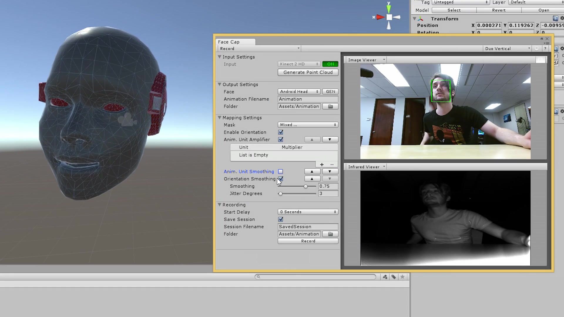 Cinema Face Cap 使用Unity进行脸部表情捕捉_哔哩哔哩_bilibili