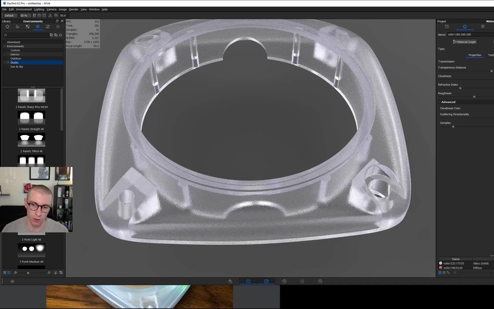 Keyshot渲染白色模糊硬塑料材质/硅胶材质）How to Render a Cloudy Plastic Material in ...