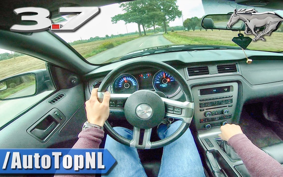 AutoTopNL™第一视角 - 2014 福特野马Mustang 3.7 V6 315匹 试驾_哔哩哔哩_bilibili