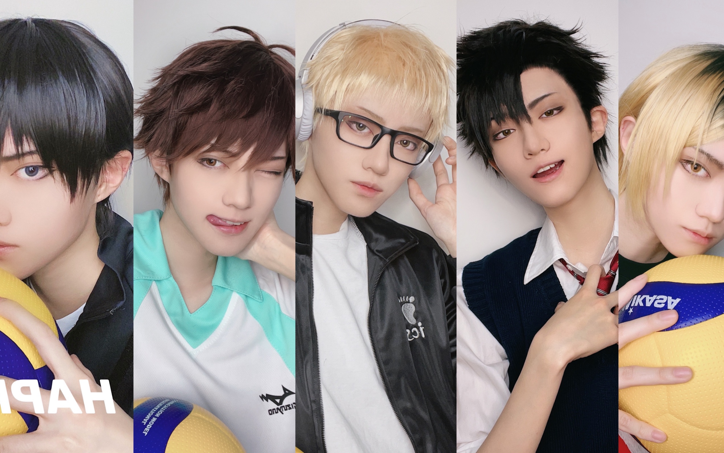 【TKK】一人五役！=排球少年cos=合集_哔哩哔哩_bilibili