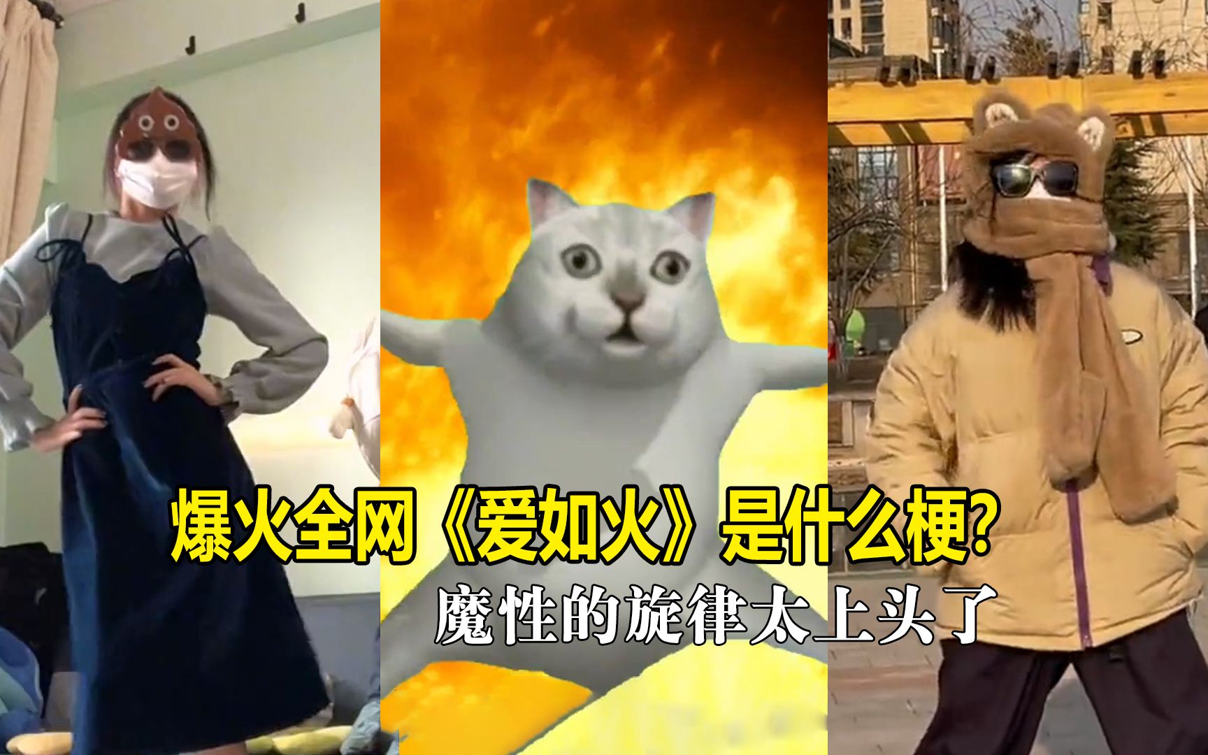 爆火全网《爱如火》是什么梗?魔性的旋律,听完n遍太上头了 哔哩哔哩