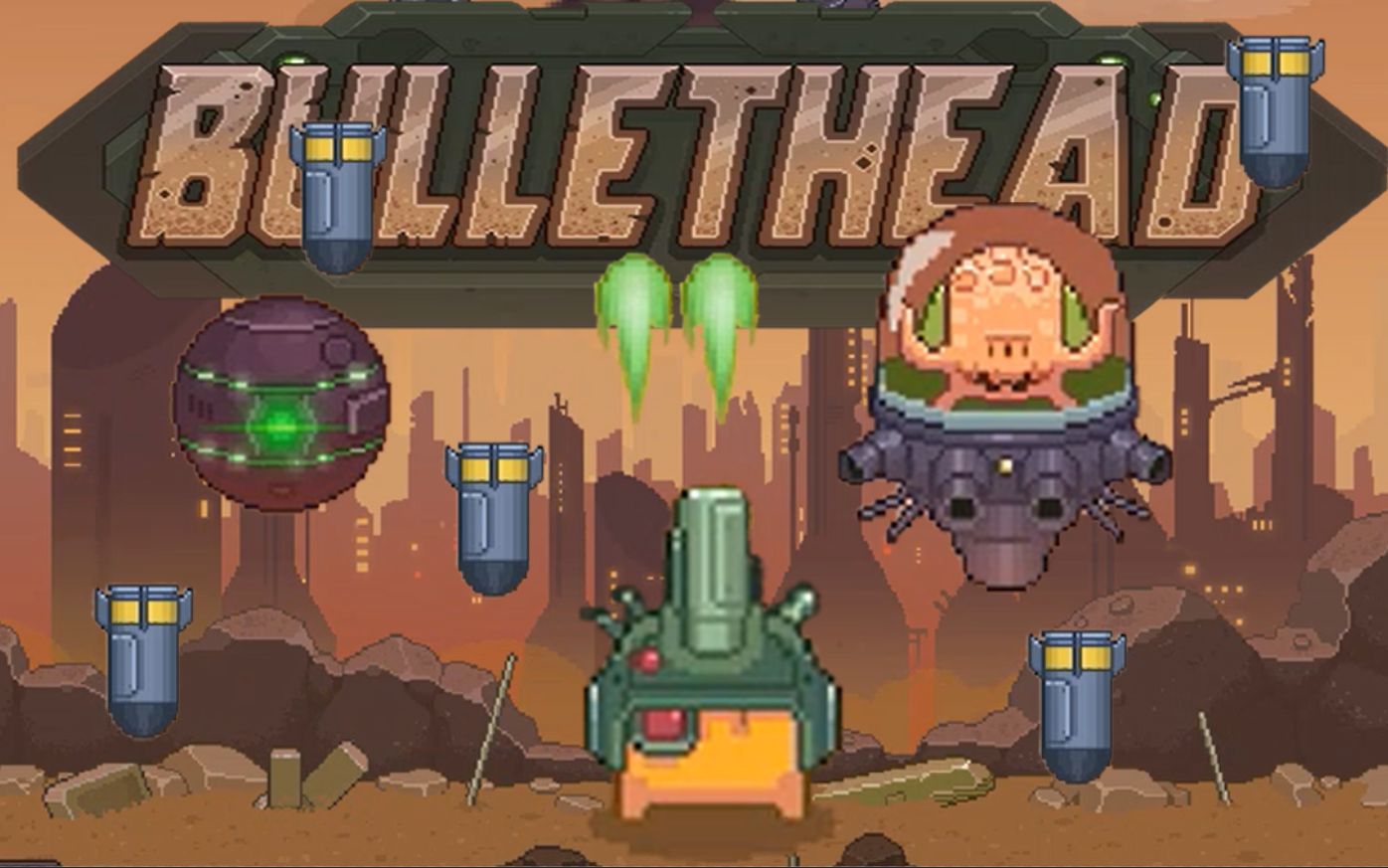 【Nitrome】Bullethead（子弹头）通关展示_哔哩哔哩_bilibili