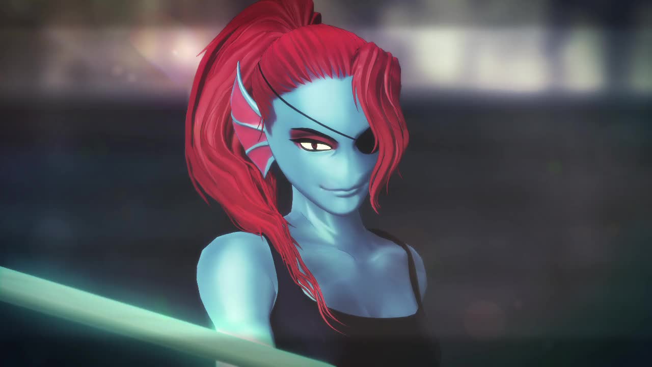 【MMD/Undertale】Undyne attack!_哔哩哔哩 (゜-゜)つロ 干杯~-bilibili
