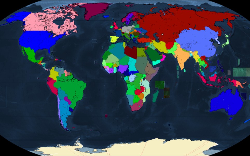 【TNO同人】新秩序：千禧新世纪开局各国大致版图（设定完善中） - 哔哩哔哩