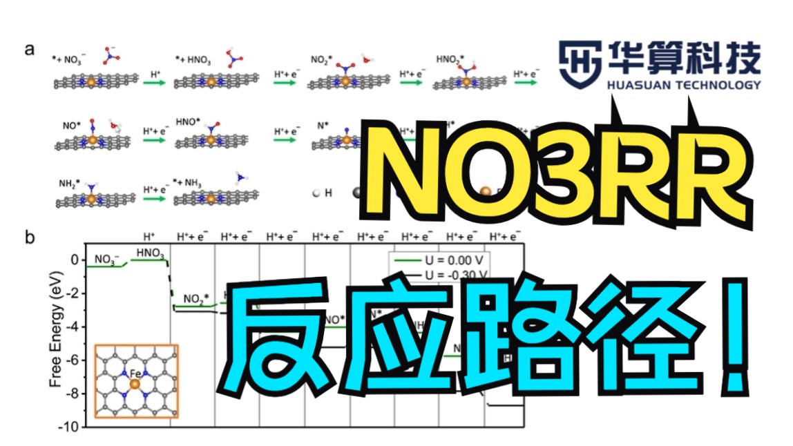 【DFT计算】硝酸盐还原反应路径！以NO3为例，带你逐步分析！| 华算科技-朱老师讲VASP-朱老师讲VASP-华算科技-朱老师讲VASP-华 ...