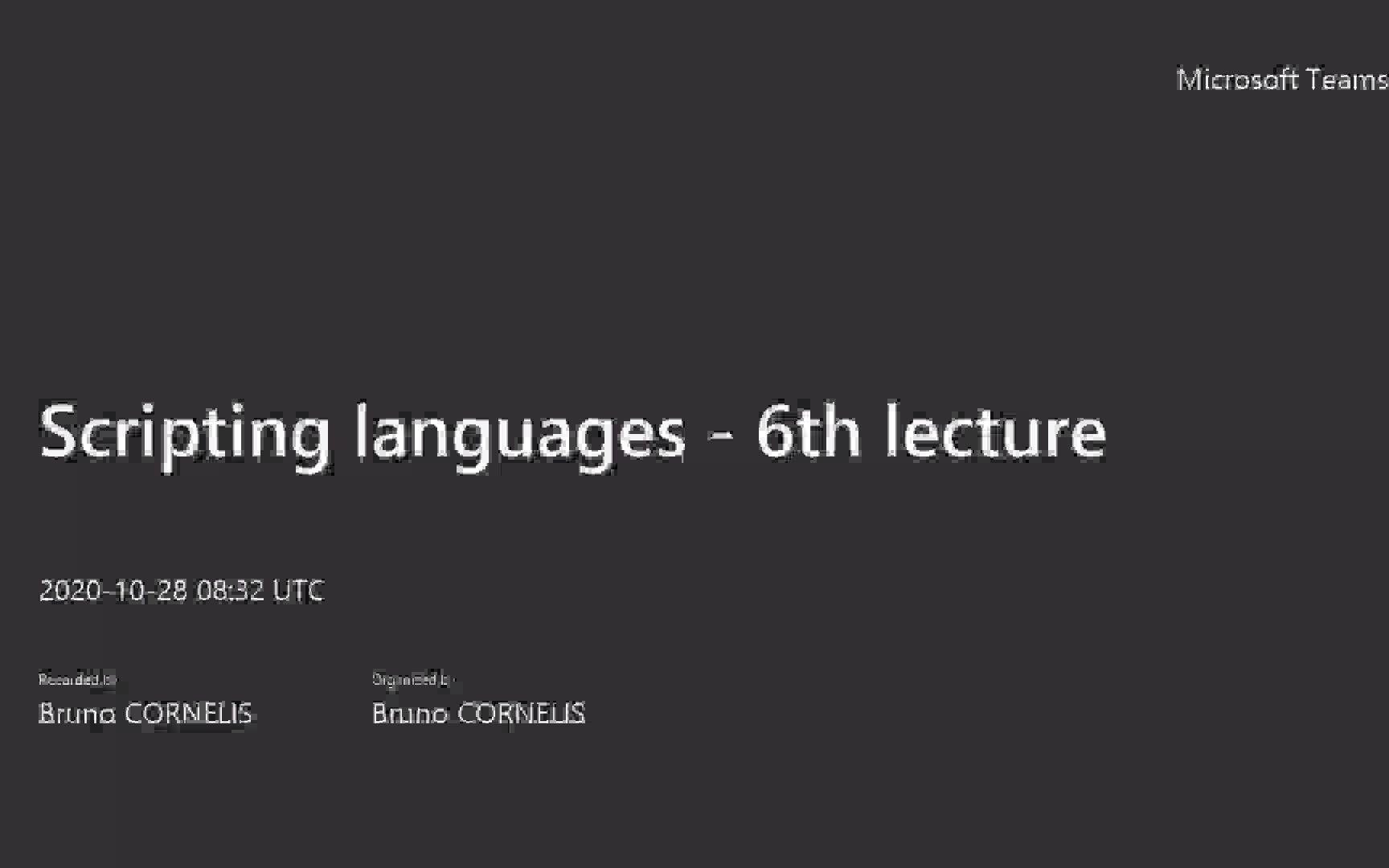 Scripting languages - lecture 6 - part1_哔哩哔哩_bilibili