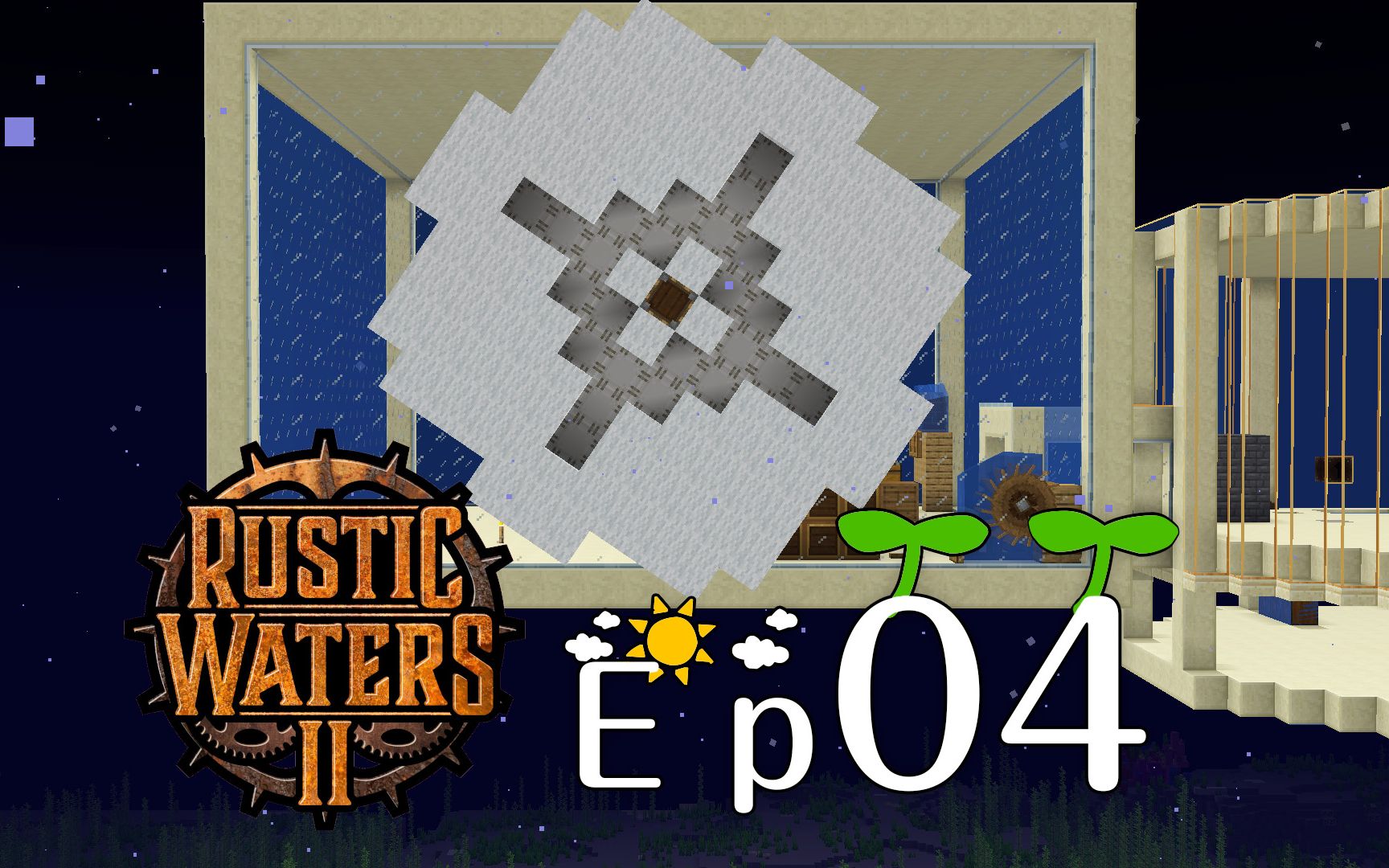 Rustic Waters 2《Ep4 大风车提溜转》我的世界模组海岛生存实况视频 安逸菌解说_哔哩哔哩bilibili_我的世界_游戏解说