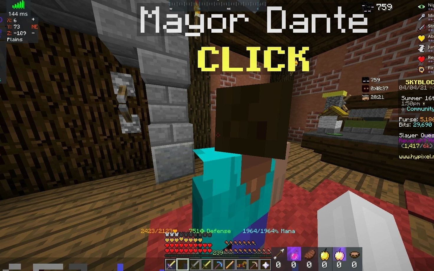 我对新市长(Dante)的解释与看法 Hypixel Skyblock REVOLUTION_哔哩哔哩_bilibili