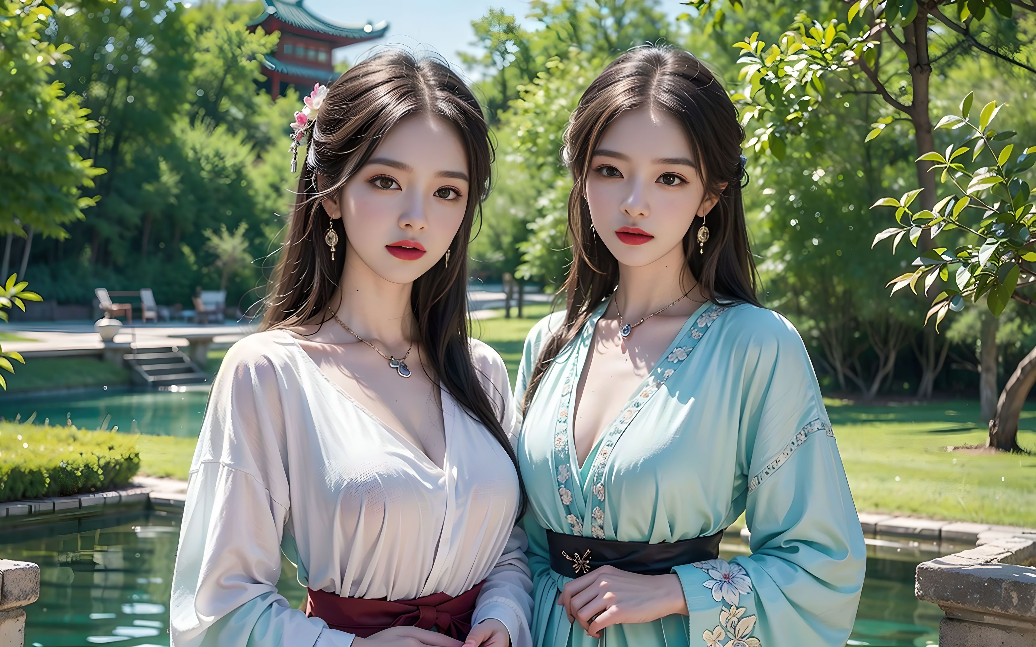 【ai绘画】4k超清国风美女袅娜少女羞 哔哩哔哩 