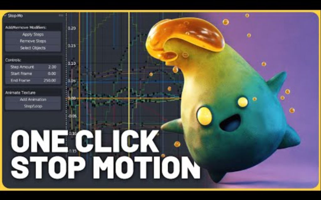 一键定格动画！新的免费 Blender 3D 插件！ - 视频下载 Video Downloader