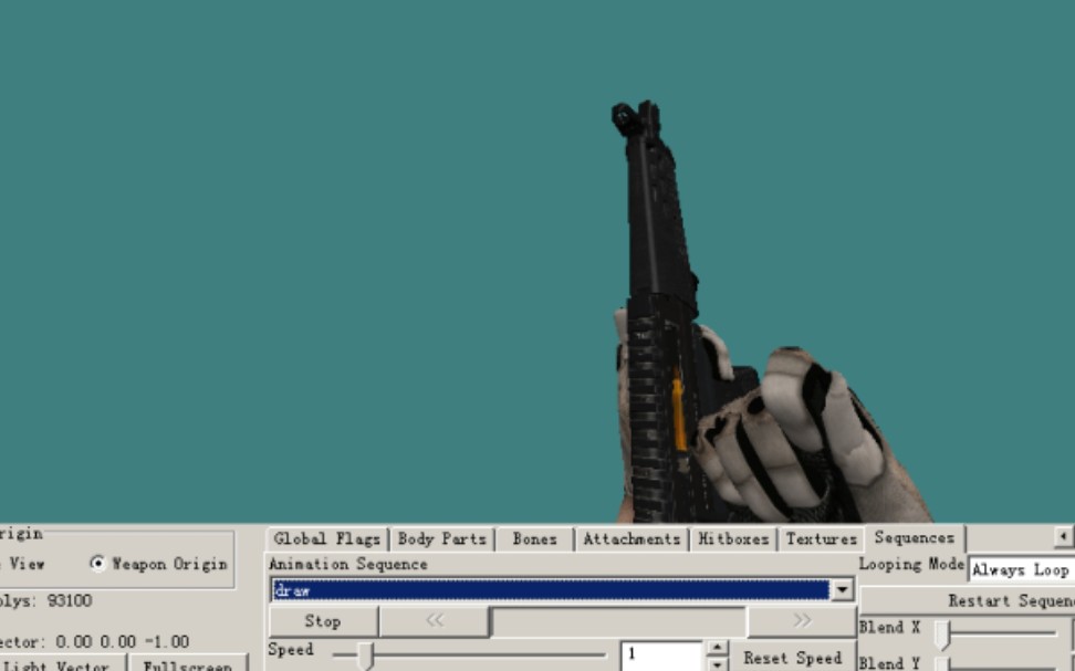 【Xash CS】COD16格雷5.56 Grau5.56(SG552)模型展示及试用_哔哩哔哩_bilibili