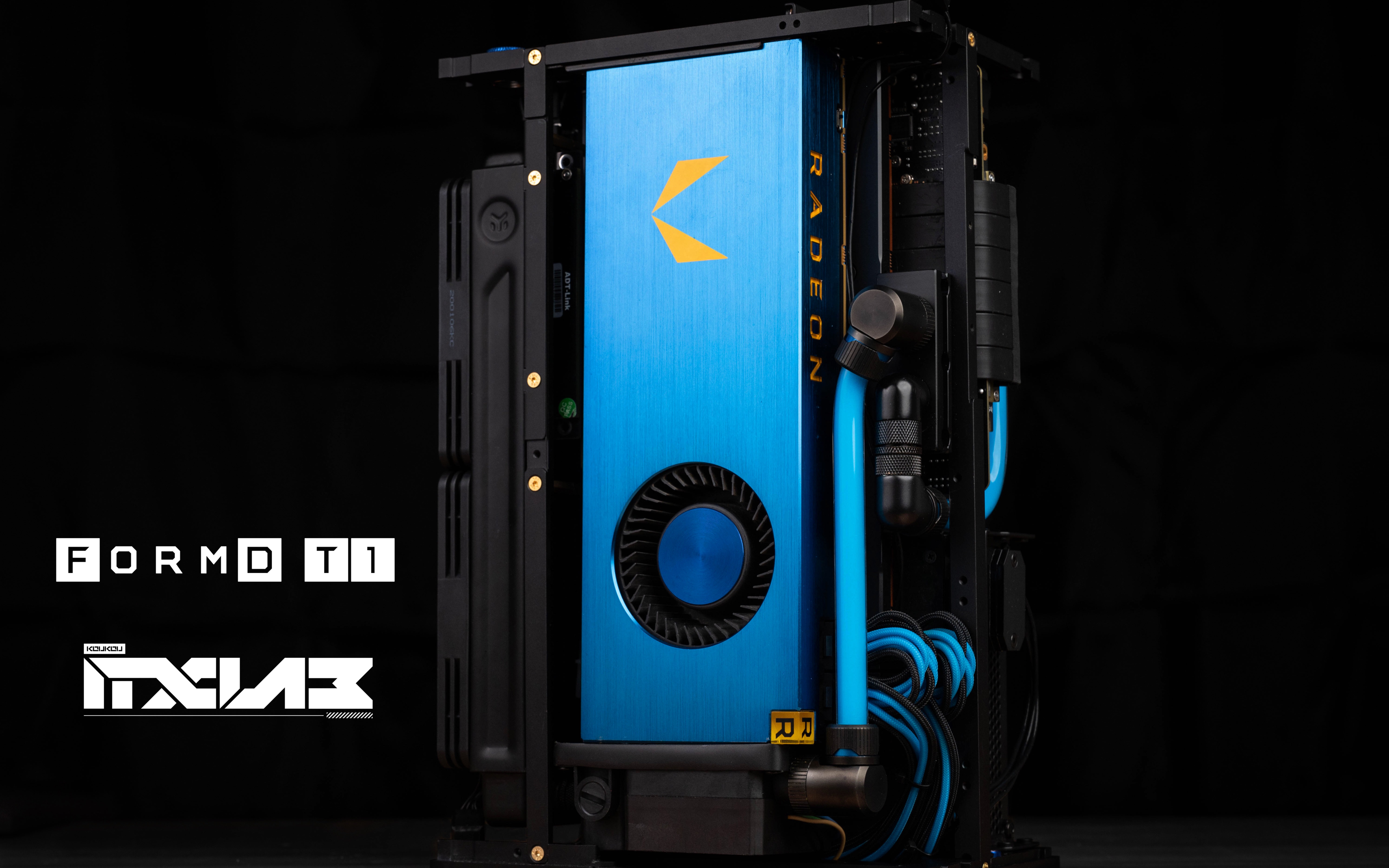 【ITX LAB】年轻人的第一台硬管16核双显卡9升ITX分体水冷 FormD T1方案展示_哔哩哔哩_bilibili