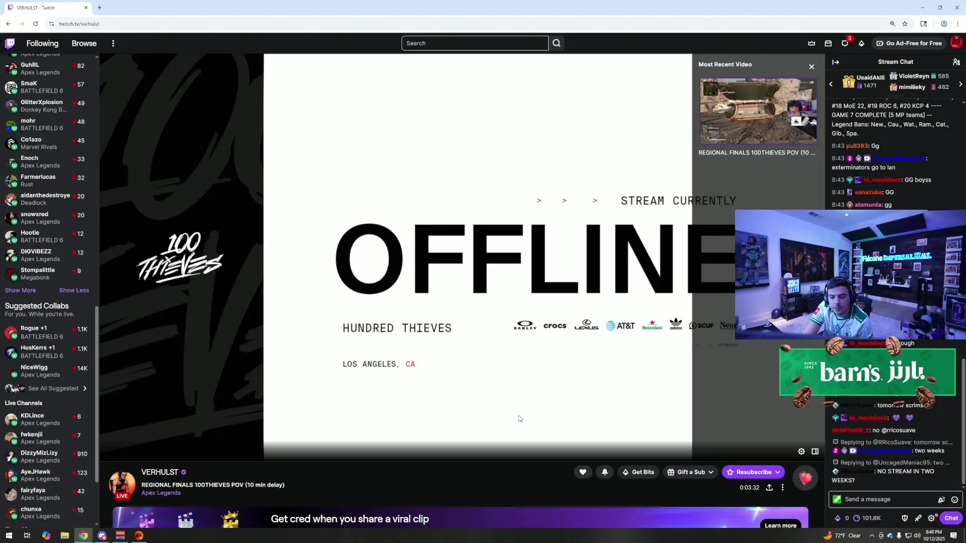 【imperialhal】APEX 2025/10/13 直播回放_哔哩哔哩bilibili