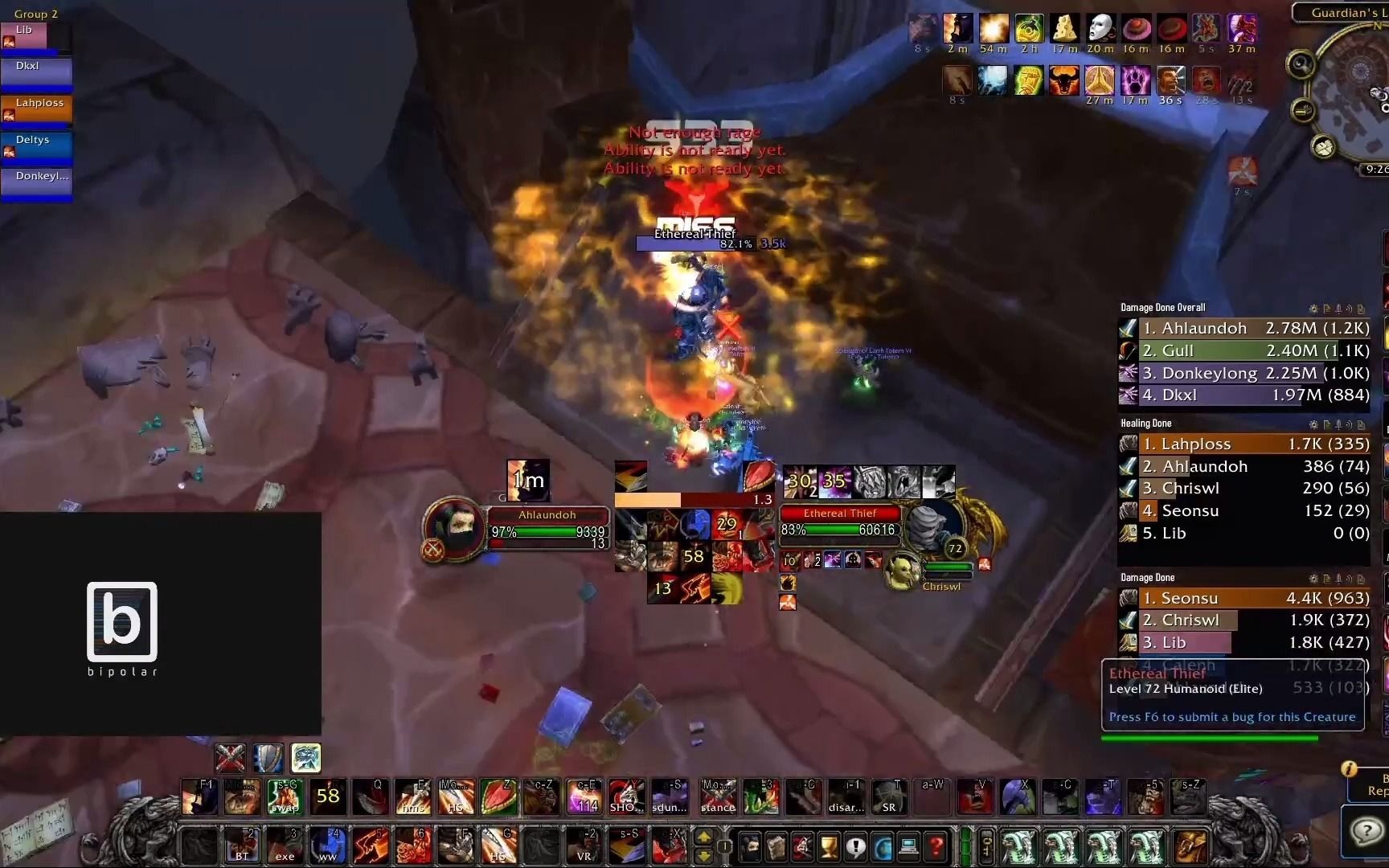 Ahlaundoh 5/6日卡拉赞狂暴战第一视角录播下半部分_哔哩哔哩_bilibili