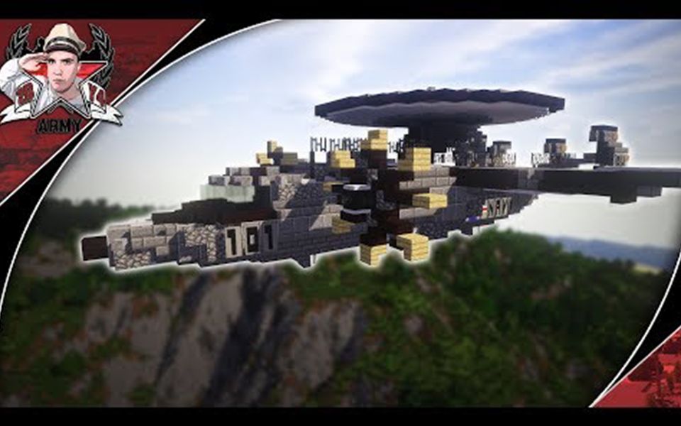【GARRETT2BY4】Minecraft我的世界 现代战争E-2C“鹰眼”雷达飞机建造教程（授权搬运）_哔哩哔哩_bilibili